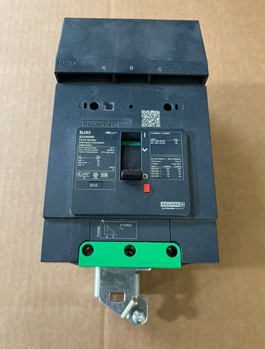 BJA36080 Square D 80 Amp 600V 65K 3 Pole ILine Circuit Breaker New | eBay