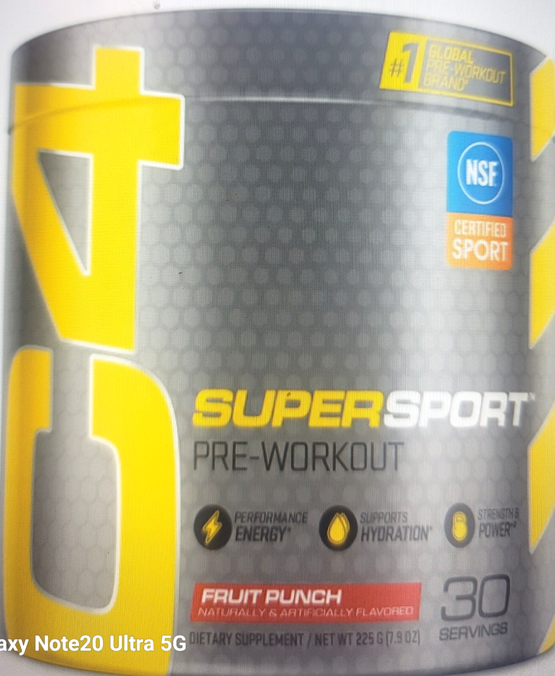 Lot of 2 C-4 Pre-Workout Super Sport Fruit Punch EXP. 02/2026 or Better ...