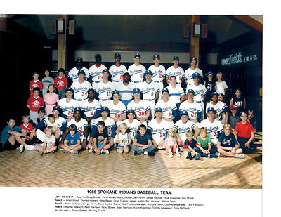 1986 SPOKANE INDIANS TEAM 8X10 PHOTO BASEBALL | eBay