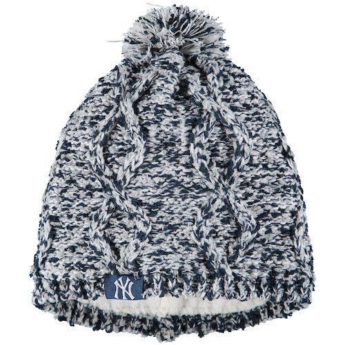 New York Yankees Chunky Knit Light Up Logo Beanie Winter Hat Toque Pom ...
