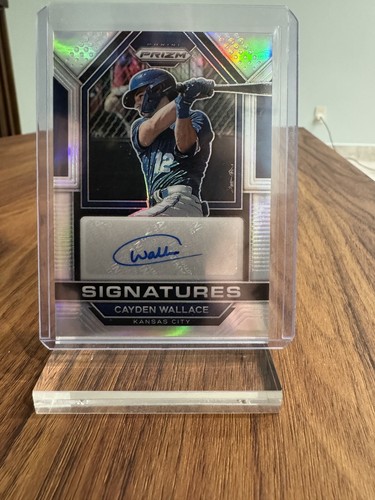 2023 Panini Prizm Signatures Prizm Silver Cayden Wallace #SIG-CW Kansas ...