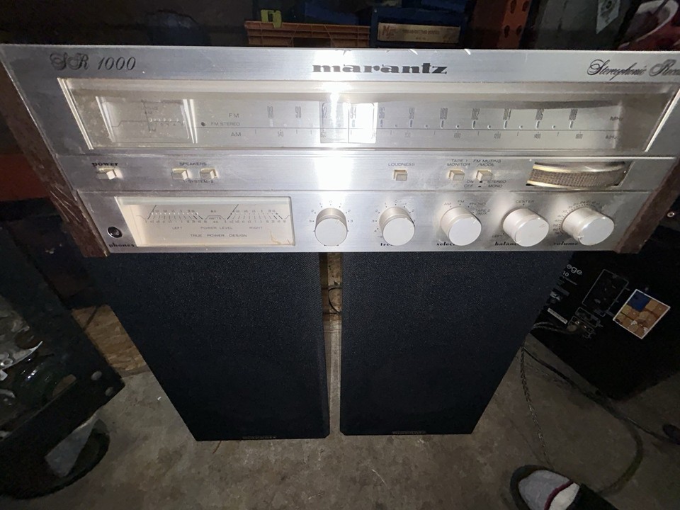 Marantz SR1000 Stereo Receiver & 2 SP08 Cabinet Speakers | eBay