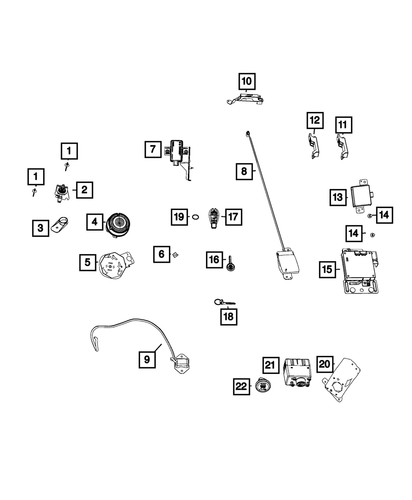 Genuine Mopar Tire Pressure Monitoring System Receiver 68257919AC | eBay