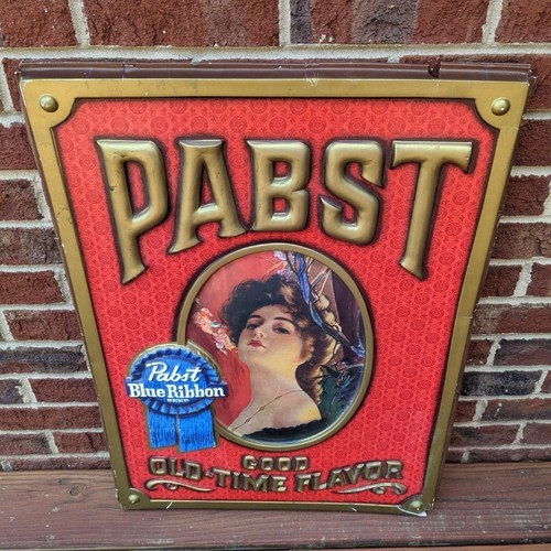 Pabst Blue Ribbon 1960's 3D Sign 28"x21" Original Display Bar Vintage ...