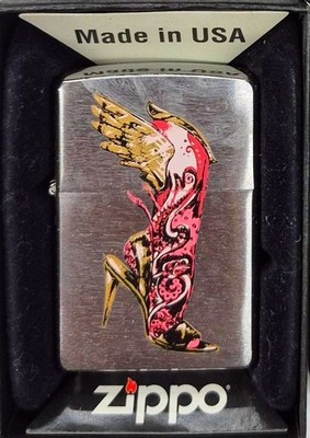 Sharp Retired Women's Stiletto Tattoo Themed Zippo Lighter | eBay