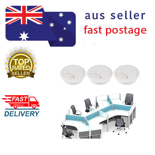 6Pcs OFFICE PC COMPUTER DESK GROMMET CABLE HOLE COVER Cable Hole Cover ...