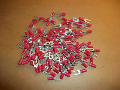 100pc AMP Fork Terminal 22-18 awg NEW | eBay