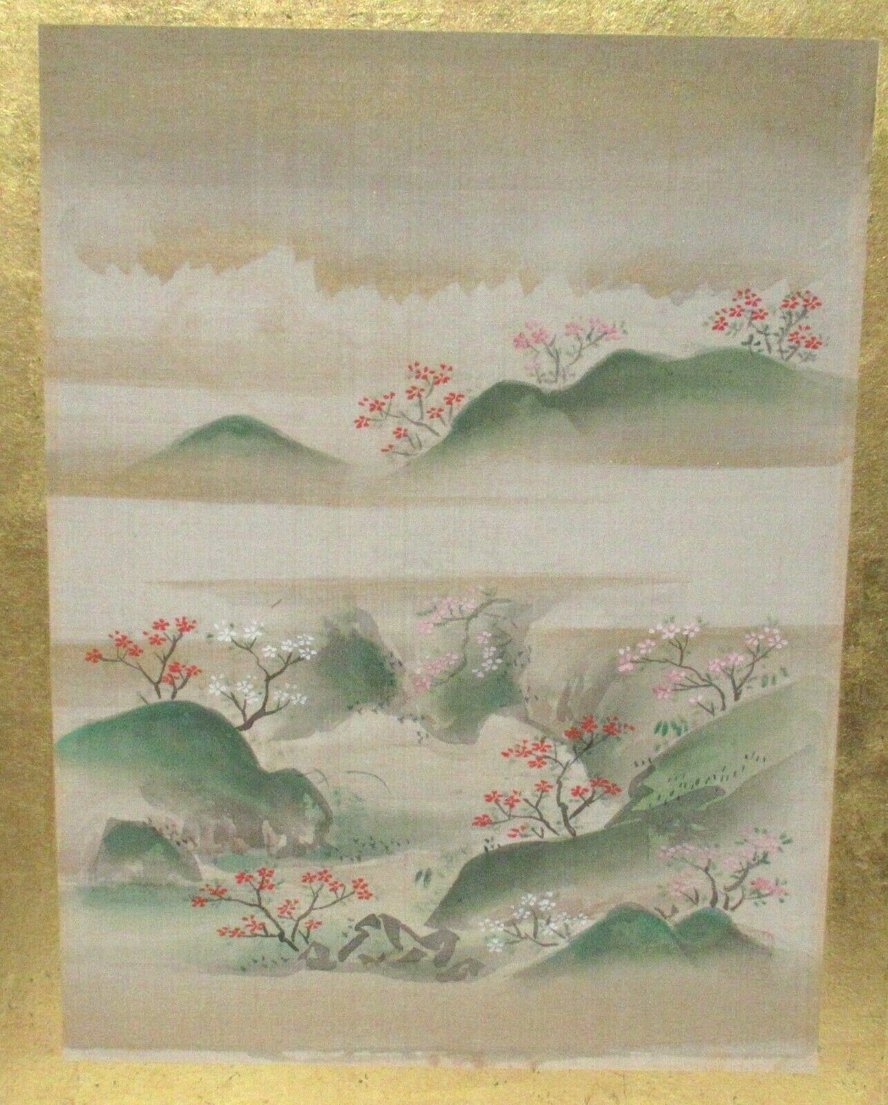 KANO TANYU JAPANESE BLOSSOM TREE ORIGINAL WATERCOLOR PAINTING | eBay
