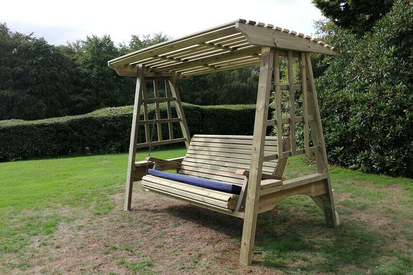 Wooden Garden Swing Solid Garden Swing Seat Swinging Hammock Garden ...