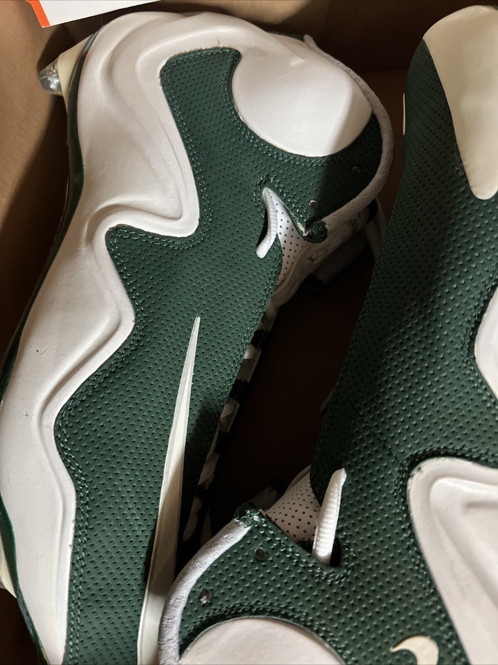 Nike Zoom Flyposite Football Cleats Sz 13 White Green Foamposite Carbon ...