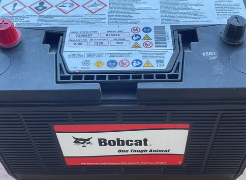 OEM Bobcat 12V Battery Group 31A for Skidsteer & Compact Track Loader ...