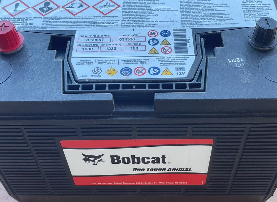 OEM Bobcat 12V Battery Group 31A for Skidsteer & Compact Track Loader ...