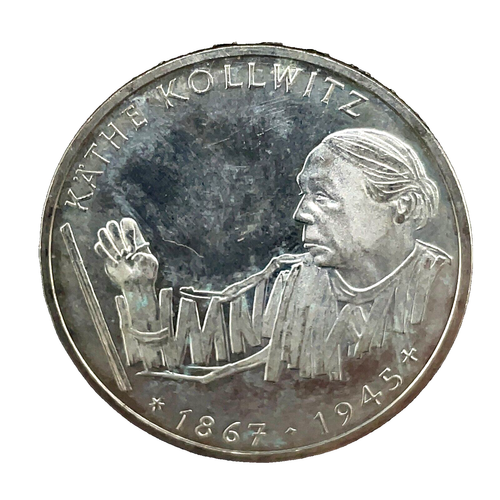 1992 G Germany KATHE KOLLWITZ .625 Silver 10 Mark Coin | eBay