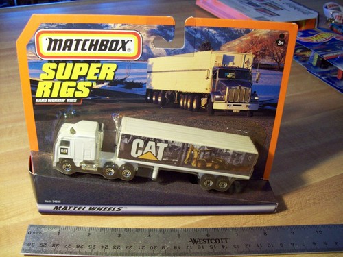 MATCHBOX CAT SUPER RIGS approx 6.75 inches long CATERPILLAR HARD TO ...