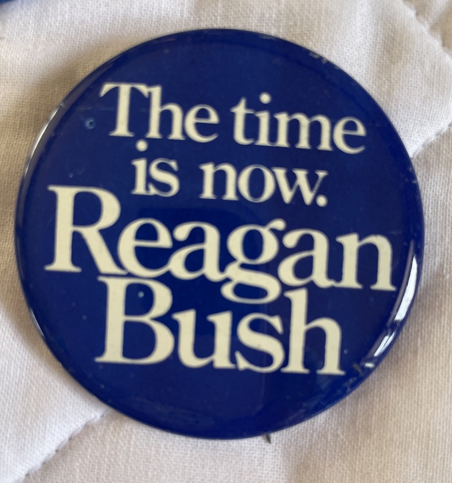 RONALD REAGAN GEORGE H. W. BUSH Campaign Buttons. Various Sizes | eBay