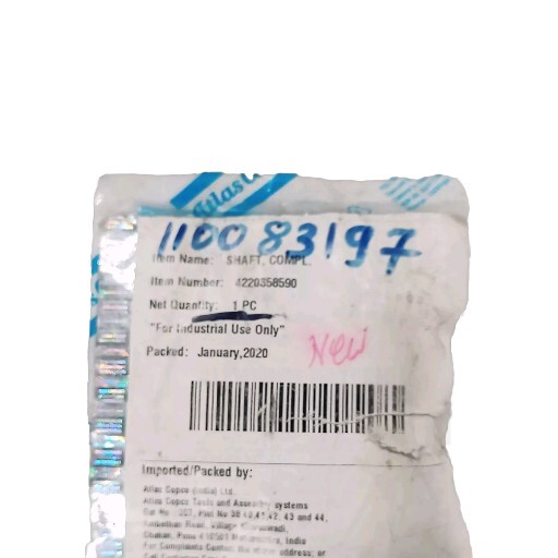 Atlas Copco Nut Runner ETV ST61-100-B13 Parts Shaft Compl, 4220358590 ...