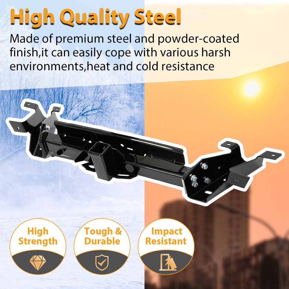 Rear Bumper Reinforcement For Ford F-150 2009-2014 W/ Class 3 Tow Hitch ...