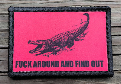 F Around Find Out Alligator Morale Patch Hook and Loop Gear Army ...
