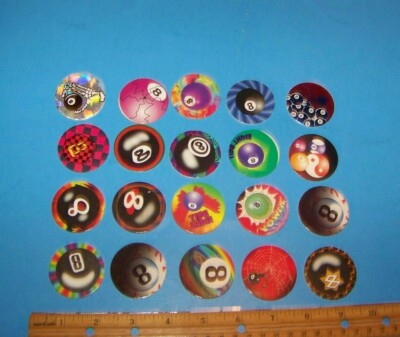 Pogs 8 Ball / Eight Ball ( 20 ) Complete your Collection Today! Vintage ...