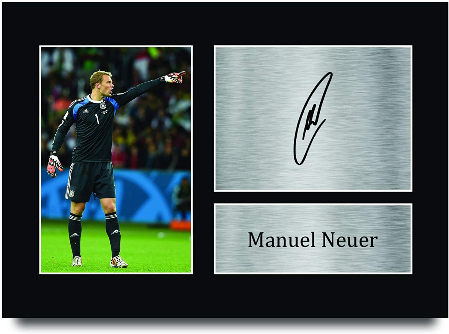 Manuel Neuer Signed Pre Printed Autograph A4 Photo Gift For a Germany ...