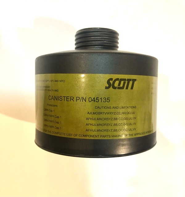 SCOTT Gas Mask Canister - Olive (045135) for sale online | eBay