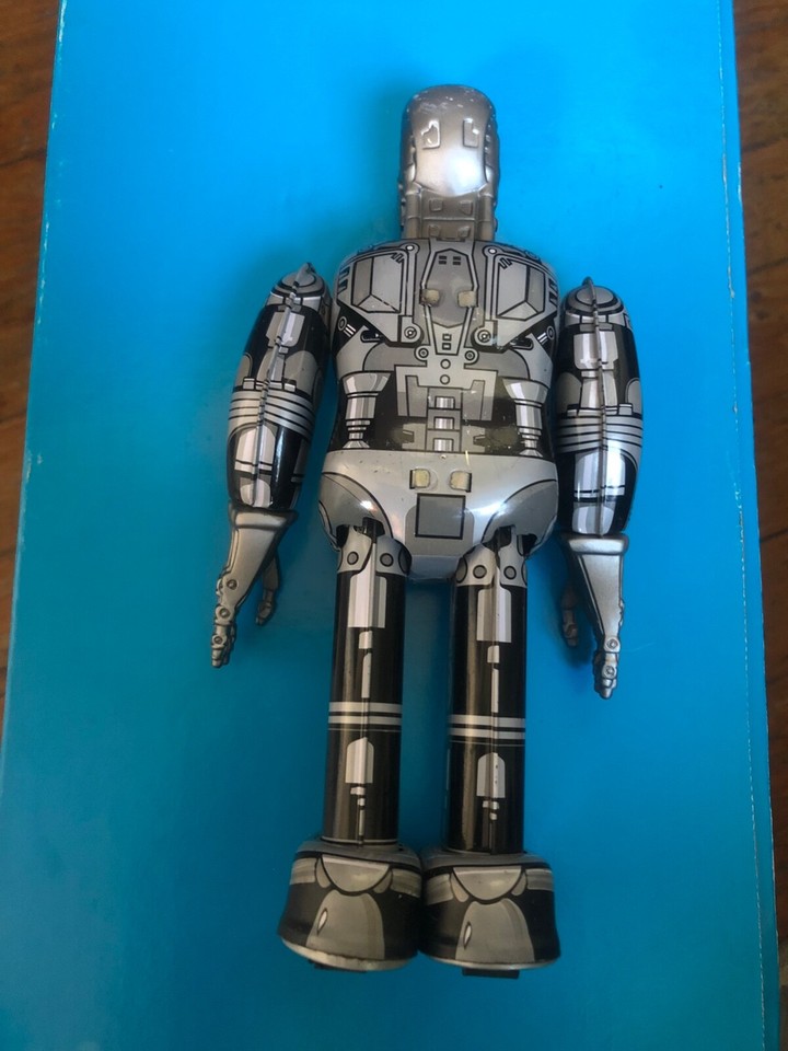 MS288 Vintage Skull Robot Terminator Robot Retro Clockwork Wind Up Tin ...