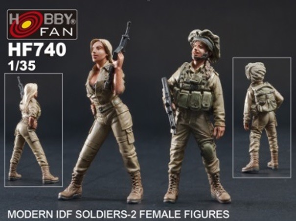 Hobby Fan 1/35 Hf-740 Modern IDF Soldiers - 2 Female Figures for sale ...