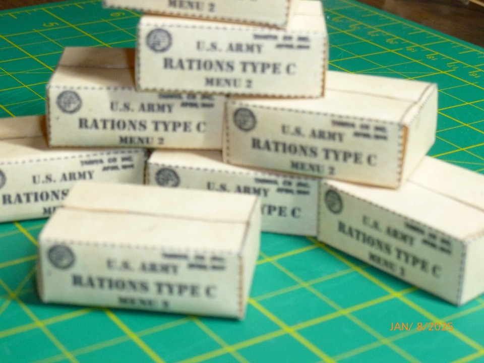 1/16 Scale US Tank Accessory Set C Ration Boxes US Army Sherman ...