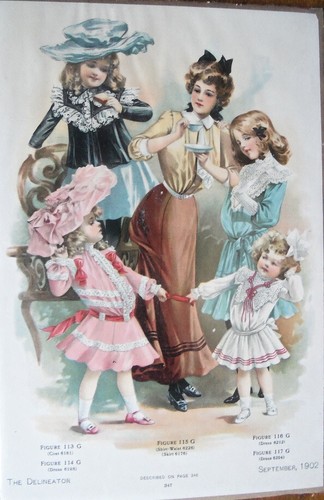 Vintage Ad Tear Sheet - The DELINEAROR - VICTORIAN FASHION - 1902 | eBay