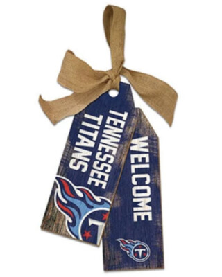 Tennessee Titans Wooden Welcome Team Tags Sign by Fan Creations-New | eBay