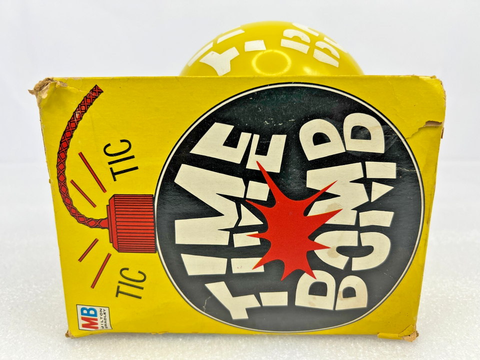 RARE 1965 Milton Bradley TIC TIC TIME BOMB Game YELLOW WHITE Original ...