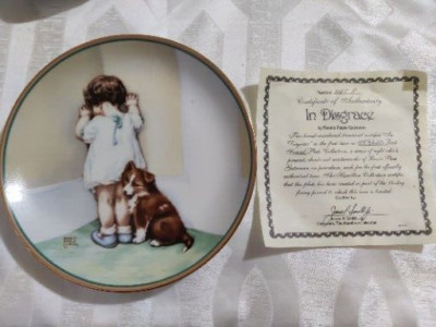"In DIsgrace" Collector Plate BESSIE PEASE GUTMANN Child's Best Friend ...