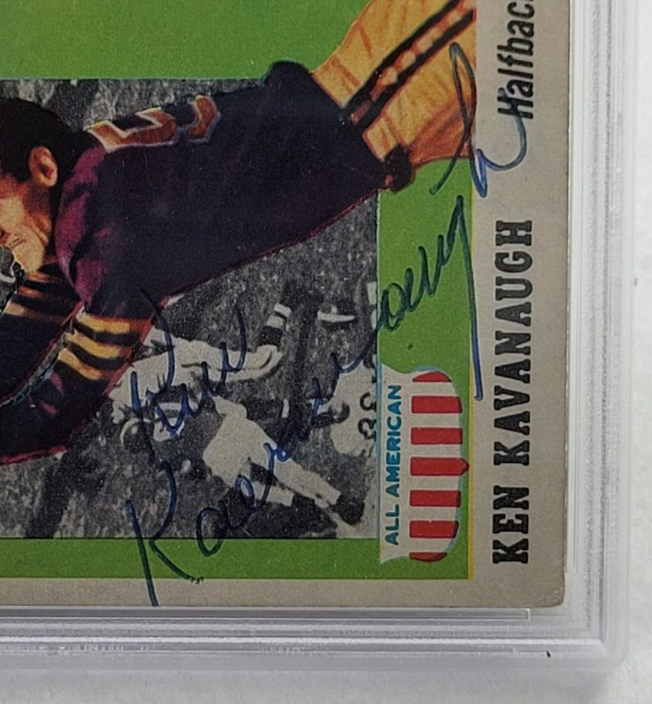 Rare 1955 KEN KAVANAUGH Signed Topps ALL AMERICAN-LOUISIANA STATE-PSA ...