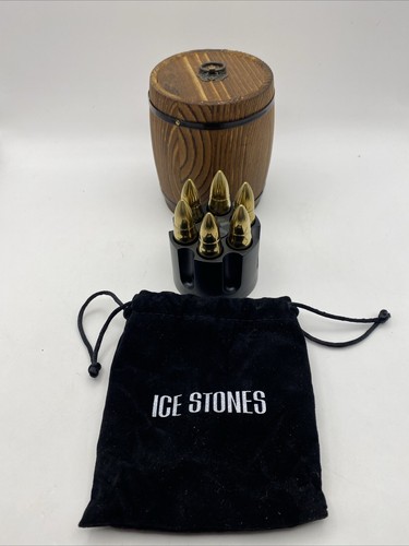 Whiskey Stones Whiskey Bullets in Whisky Barrel Stainless Steel Drink ...