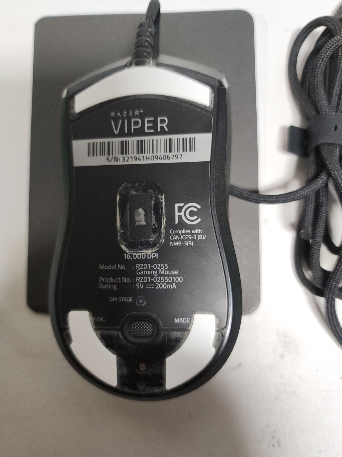 Razer Viper Ambidextrous Wired Gaming Mouse with Razer 5G Optical ...