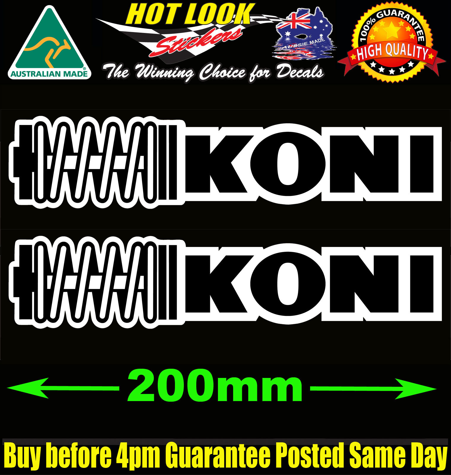 Koni Sticker Bomb X2 Decal JDM Koni Bilstein Coilover Shockers Race ...