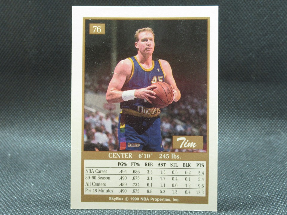 1990-91 SkyBox Tim Kempton Denver Nuggets #76 | eBay