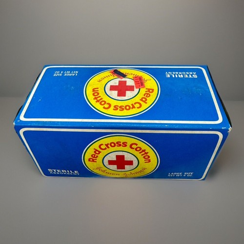 Vintage Johnson Johnson Red Cross Cotton Sterile Absorbent Gauze 1970 ...
