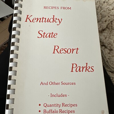 Kentucky State Resort Parks Spiral Cookbook 1978 Vintage | eBay