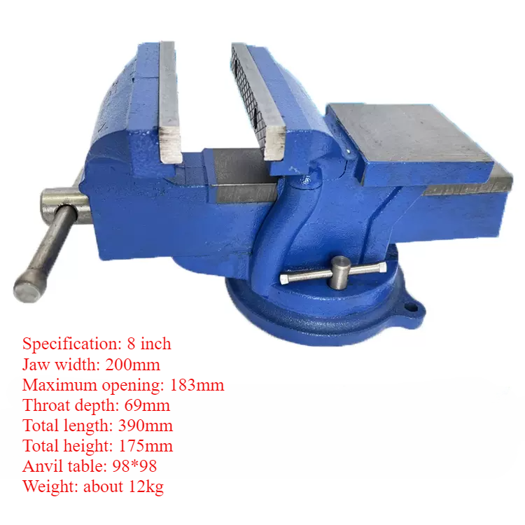 8 Inch Bench Vise with Anvil Table Vise Vise Workbench Pliers Hardware ...