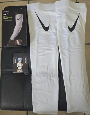 Nike Pro Dri Fit 3.0 Compression Football Arm Sleeves White Men Size L ...