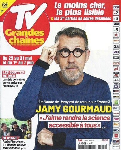 TV GRANDES CHAINES JAMY GOURMAUD SLIMANE ZAZIE VIANNEY RINTINTIN AYRTON ...