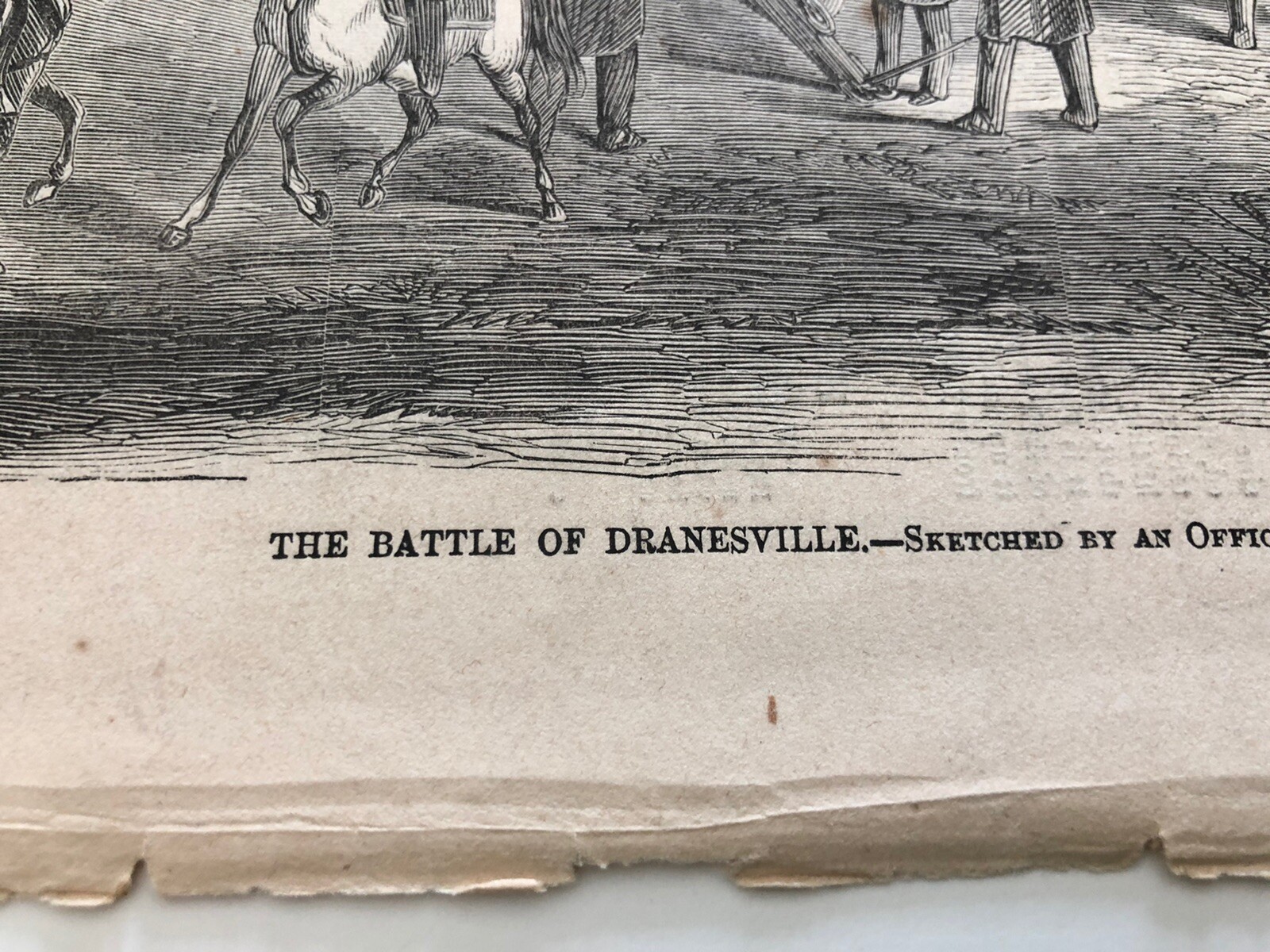 1862 Harpers Antique Print Civil War Battle Of Dranesville Virginia ...