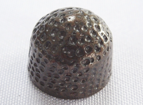 Antique Beehive Thimble Medieval Bronze Hand Punched Sewing Needlework ...
