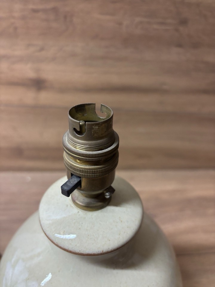 Vintage Denby Daybreak 9" ceramic Table Lamp Base with Brass fitting ...