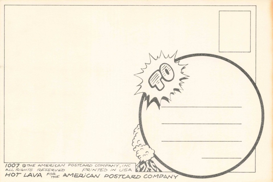 Hot Lava Risque Adult Comic Humor Joke Adult Sucky Wucky Vintage ...