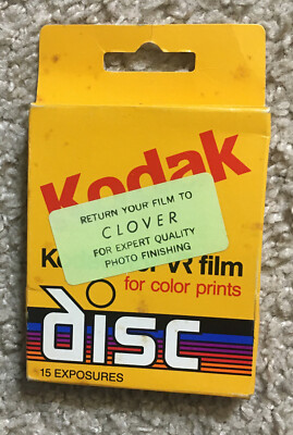 KODAK OLD VINTAGE Kodacolor VR DISC Film Color Prints 15 Shots Expired ...