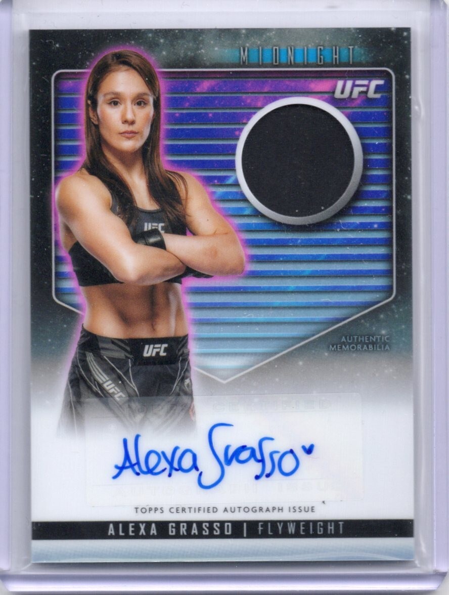 ALEXA GRASSO 2024 Topps Midnight UFC Autograph AUTO Relic #AGR | eBay
