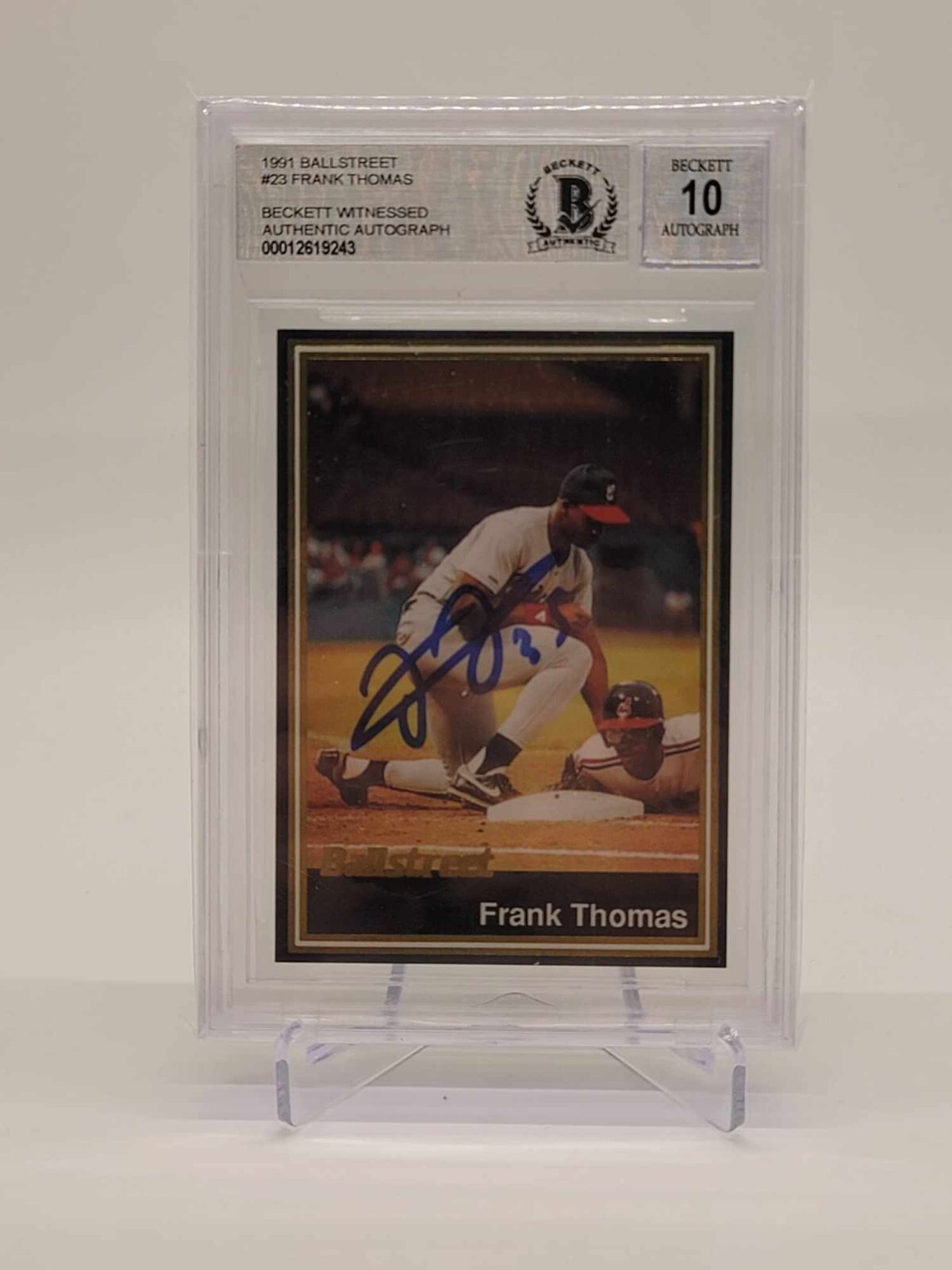 1991 Ballstreet Frank Thomas Auto BGS | eBay