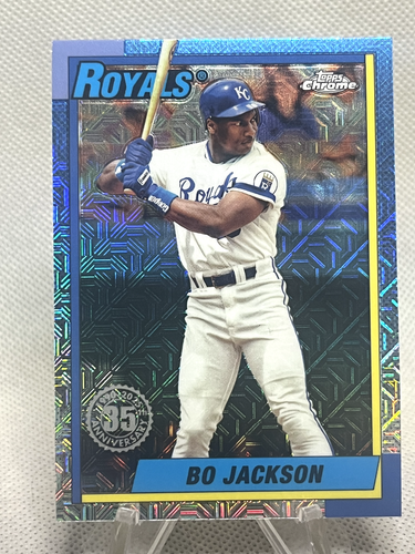2025 Topps Series 1 Bo Jackson 35th Anniversary Chrome Mojo Refractor ...